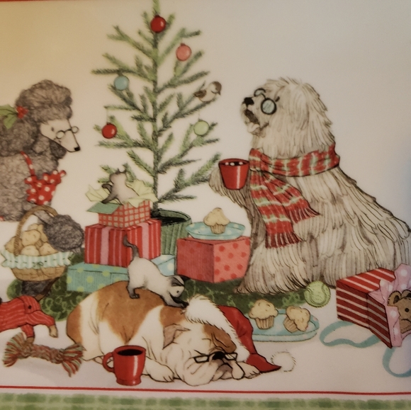Pier 1 | Holiday | Pier Imports Christmas Morning Pups Serving Tray ...